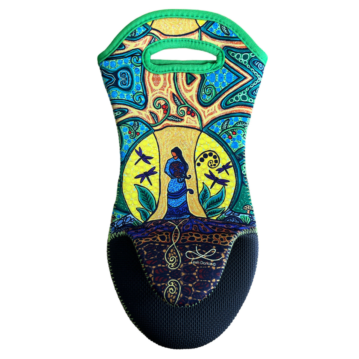 Leah Dorion Strong Earth Woman Oven Mitt — Oscardo