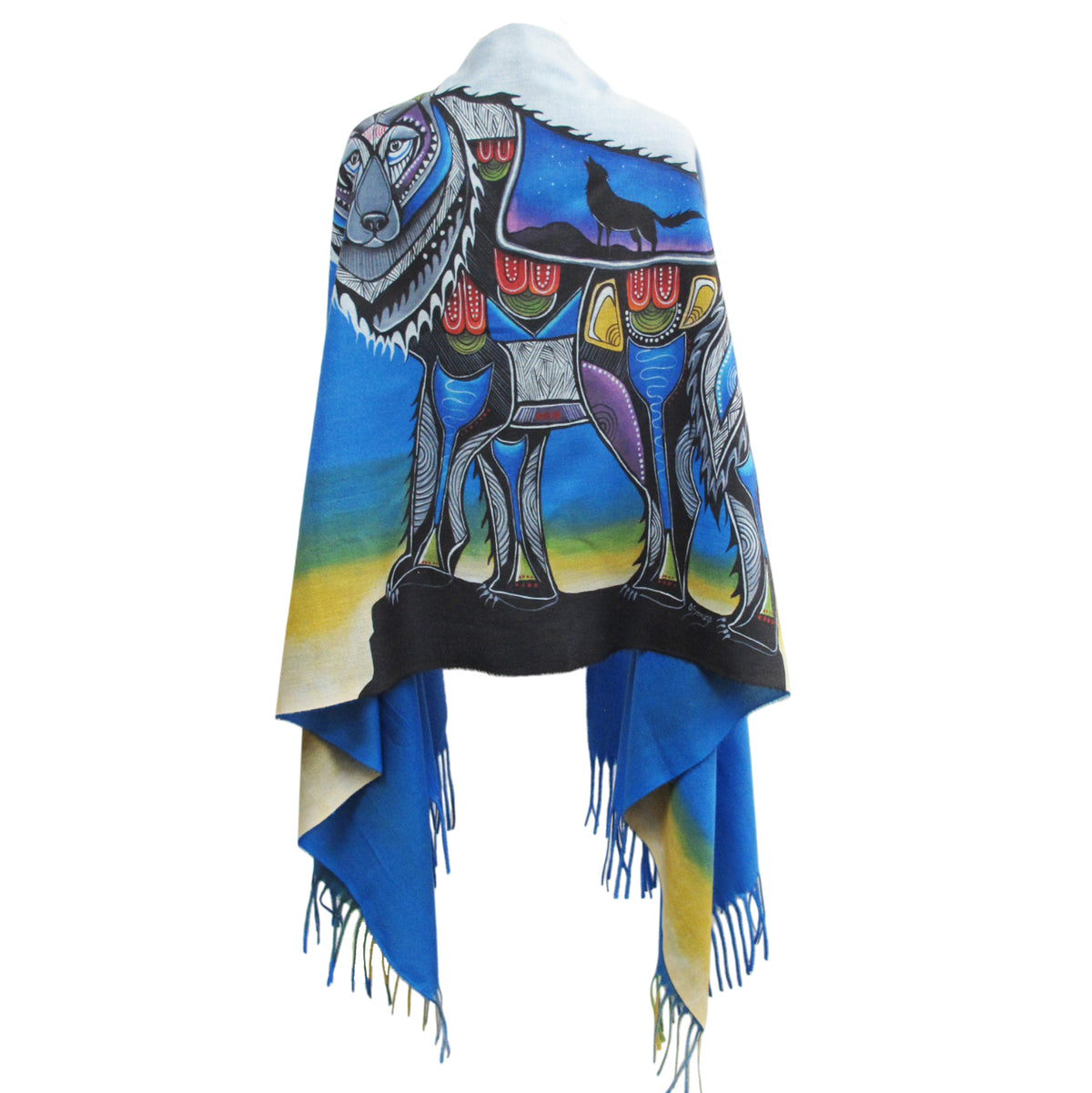 Jessica Somers Wolf Eco-Shawl — Oscardo