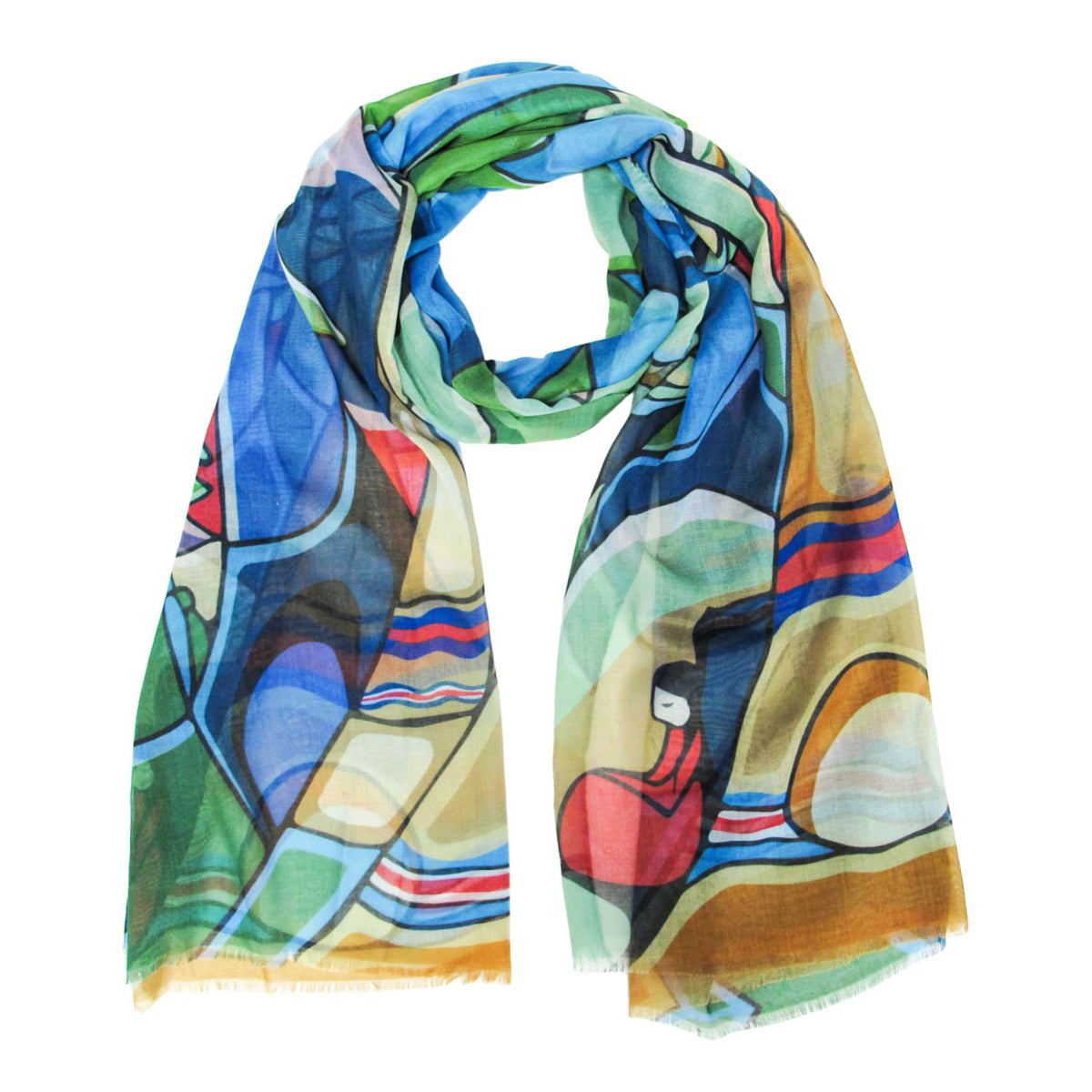Daphne Odjig And Some Watched the Sunset Eco Scarf — Oscardo