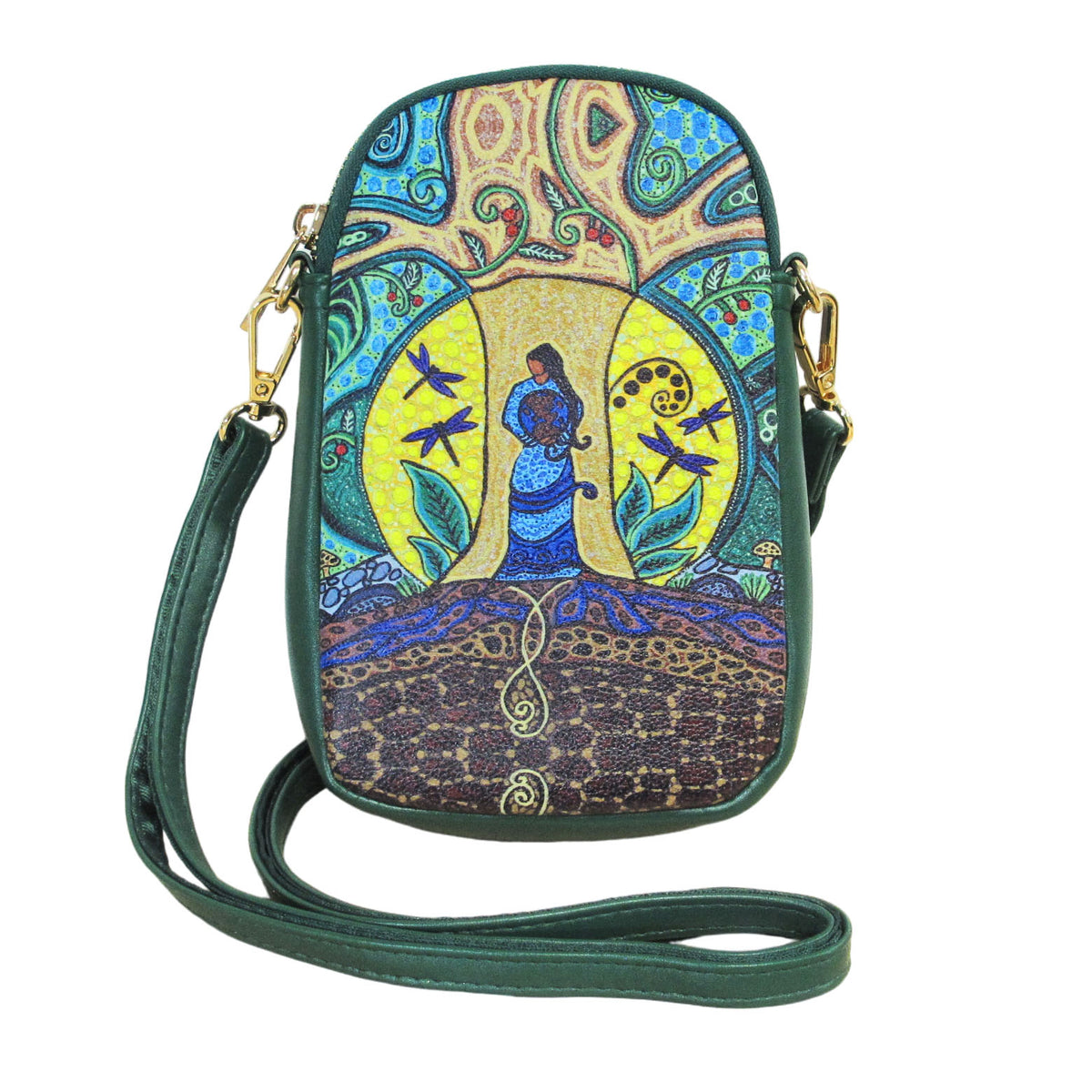 Leah Dorion Strong Earth Woman Phone Bag — Oscardo