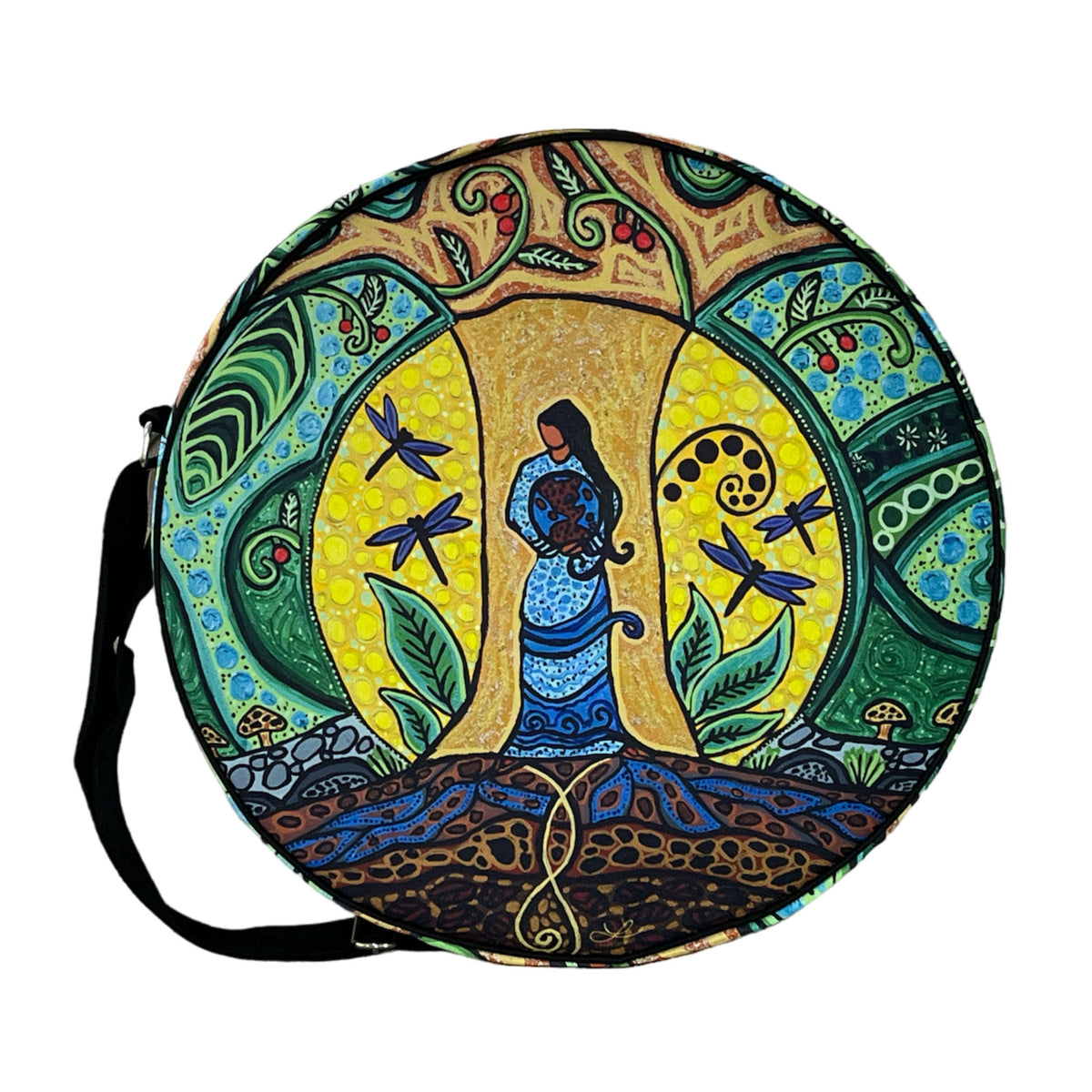 Leah Dorion Strong Earth Woman 17in Drum Bag — Oscardo