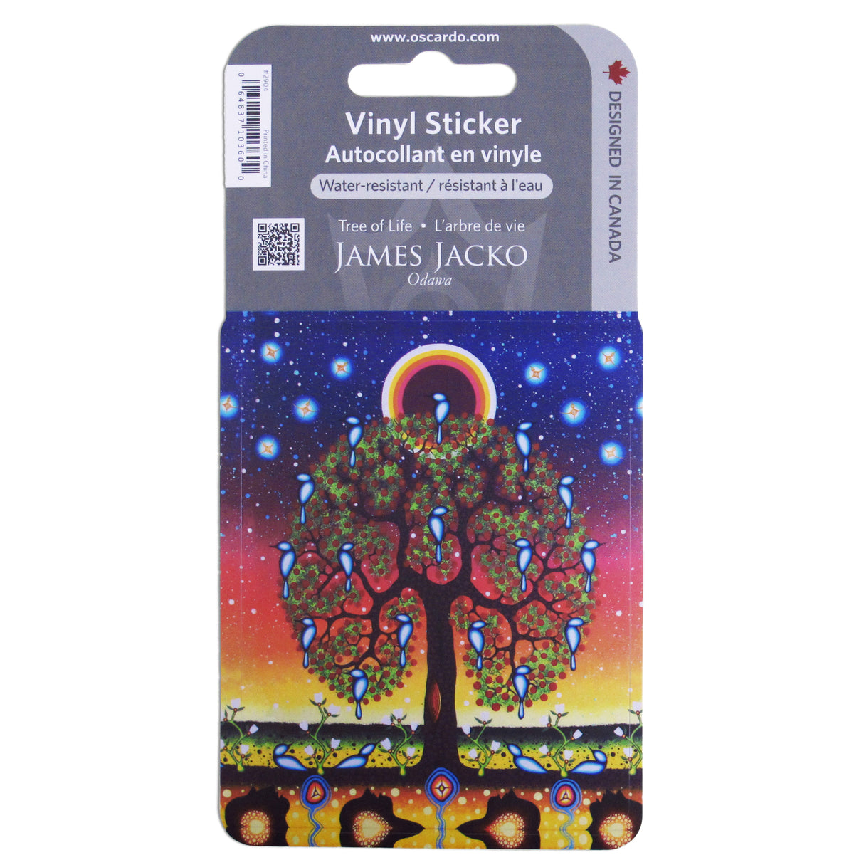 James Jacko Tree of Life Vinyl Sticker — Oscardo
