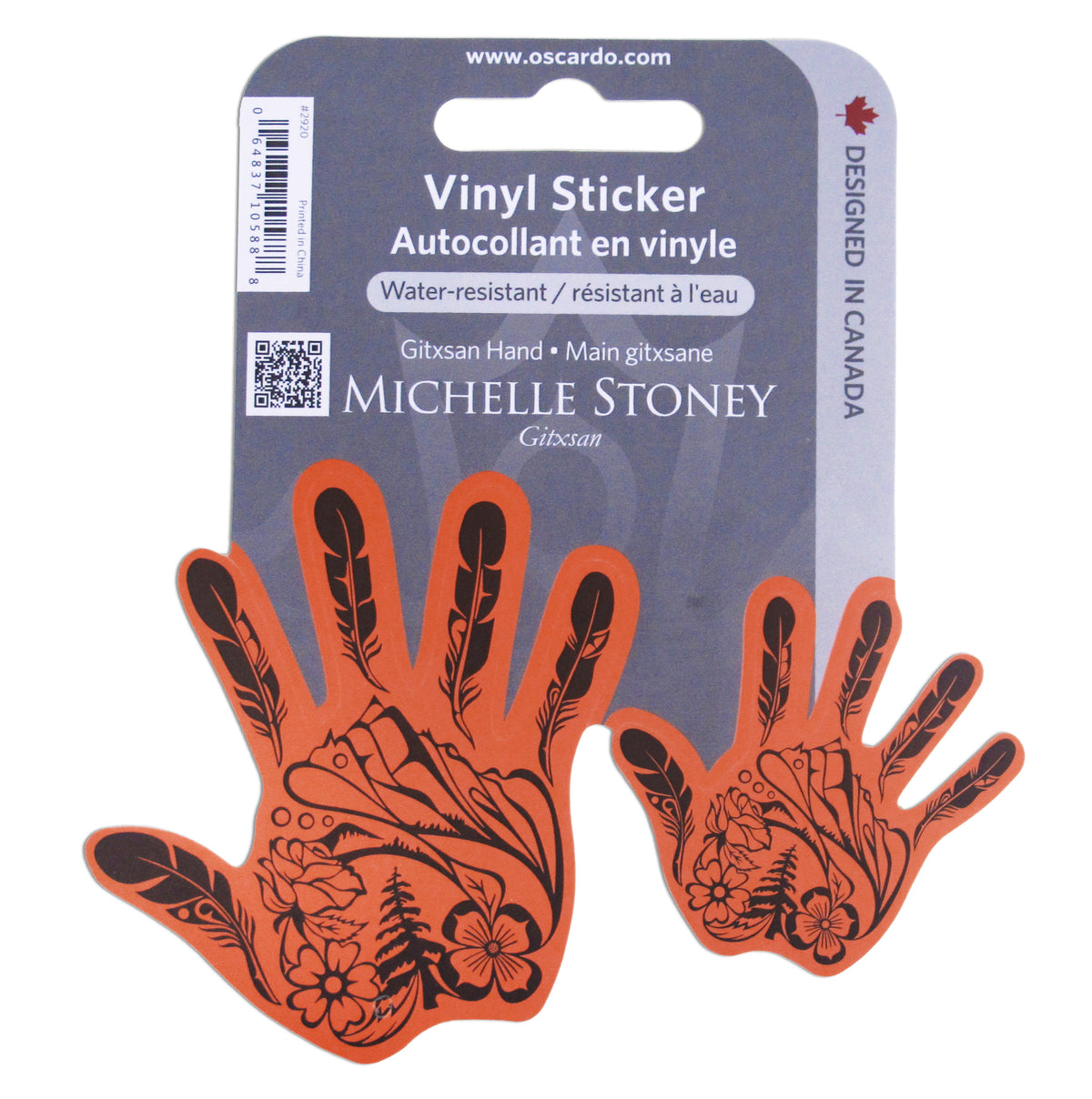Michelle Stoney Gitxsan Hand Vinyl Sticker — Oscardo