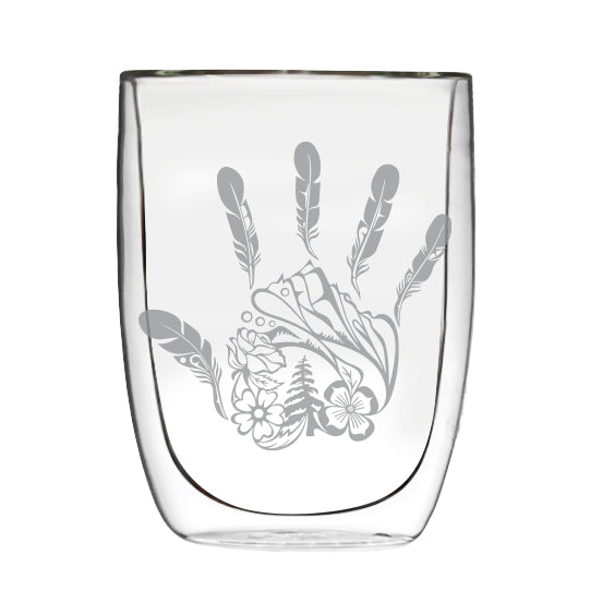 Michelle Stoney Gitxsan Hand Double-Wall Glass — Oscardo