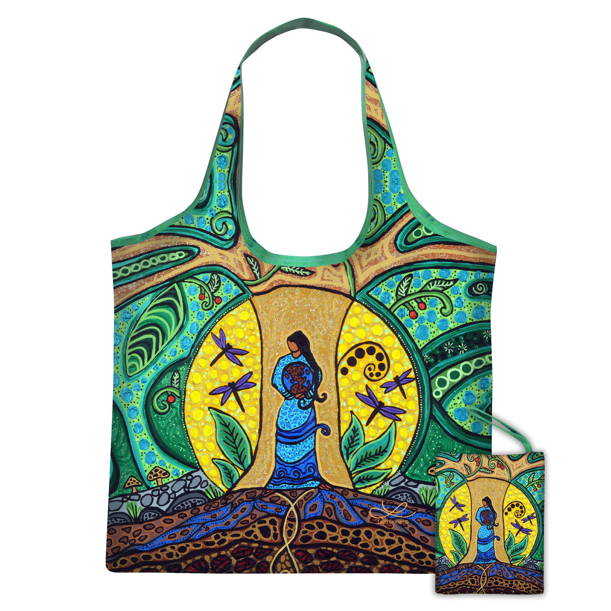 Leah Dorion Strong Earth Woman Eco-Reusable Bag — Oscardo