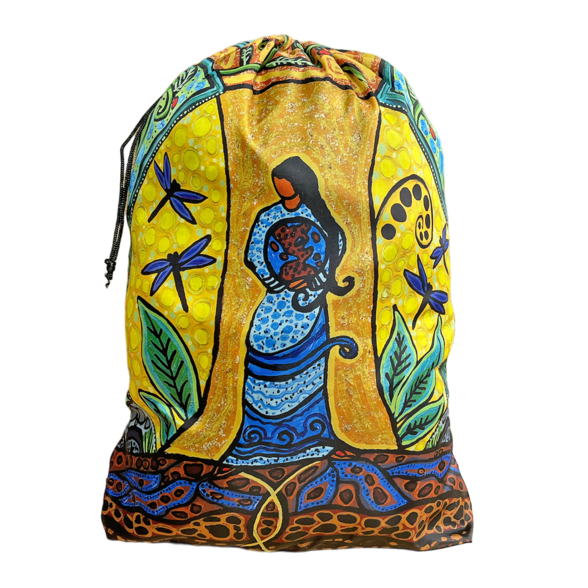 Leah Dorion Strong Earth Woman Travel Laundry Bag — Oscardo