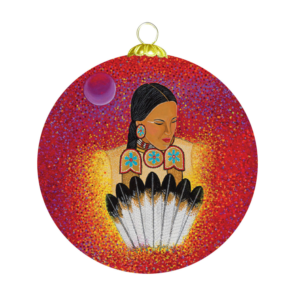 Delree Dumont Moon Whispers Dance Glass Ornament — Oscardo