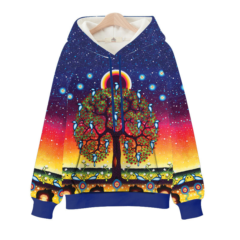 James Jacko Tree of Life Hooded Sweat Shirt — Oscardo