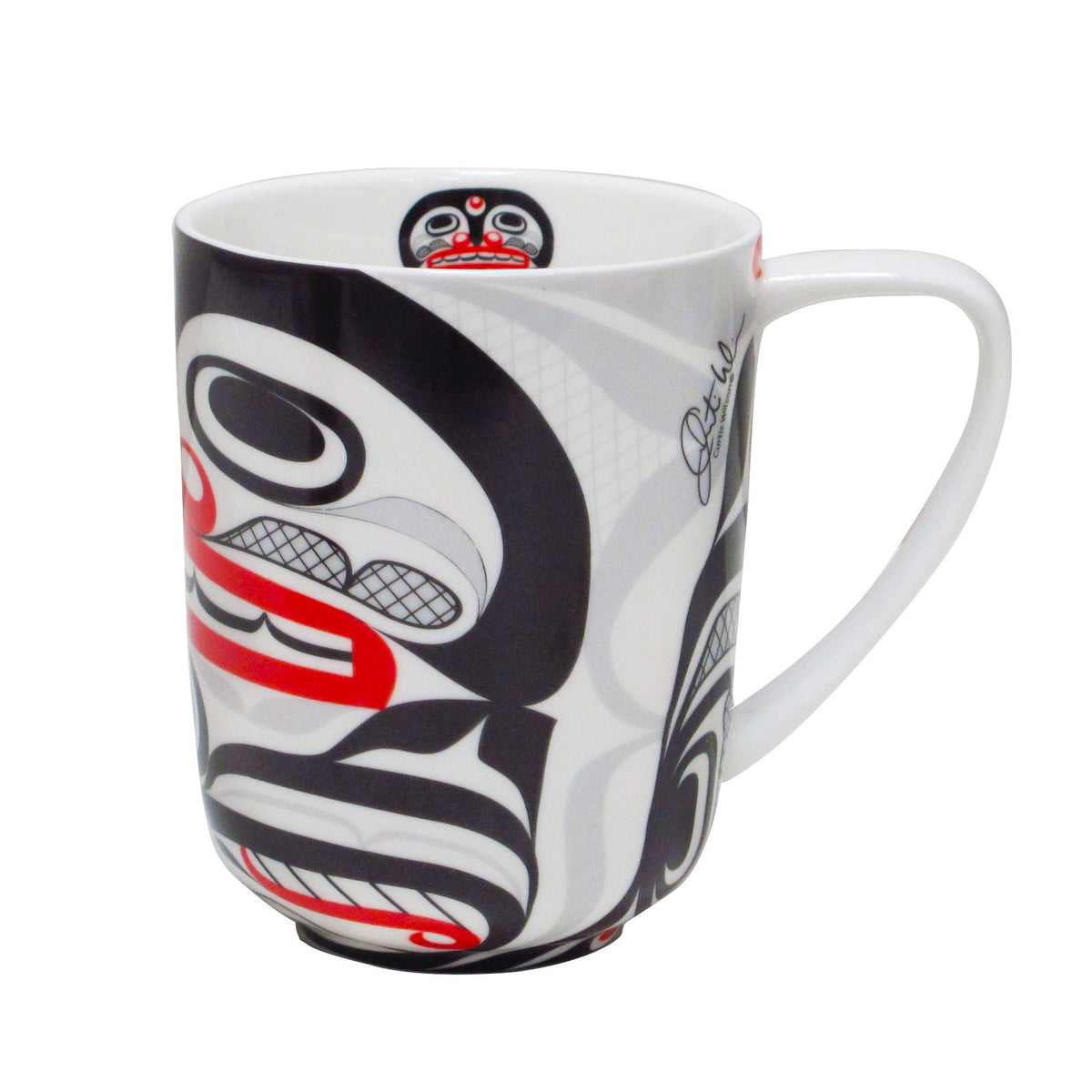Curtis Wilson Killer Whale Crosshatch Porcelain Mug — Oscardo