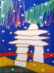 Dawn Oman Inukshuk Magnet — Oscardo